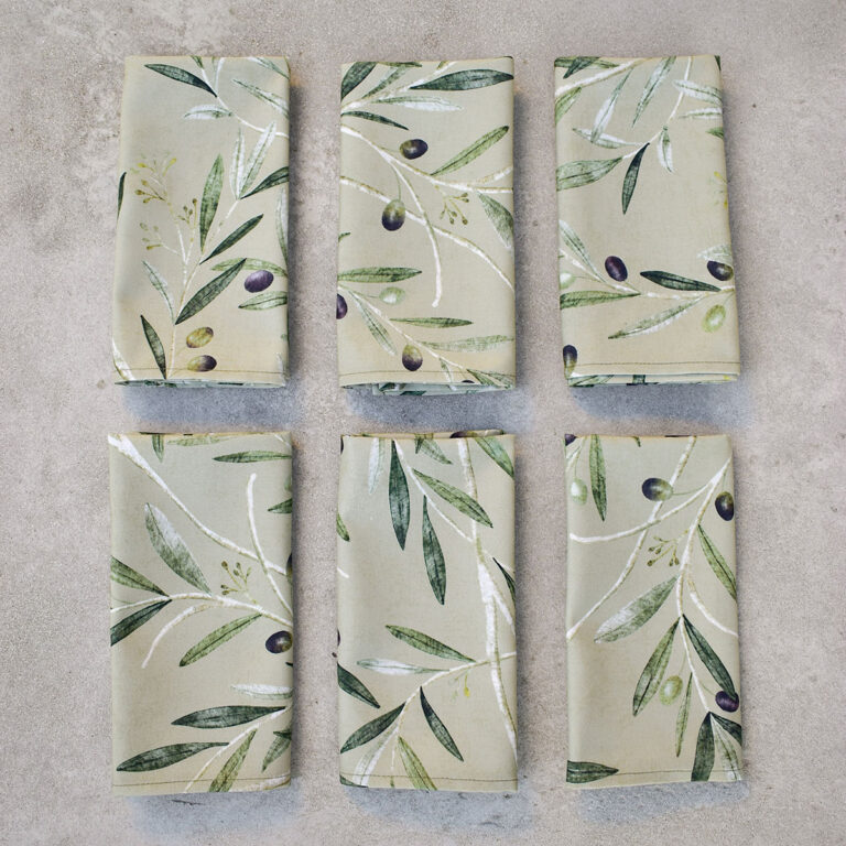 Olive Branch Sage Tablecloth - Robyn Valerie